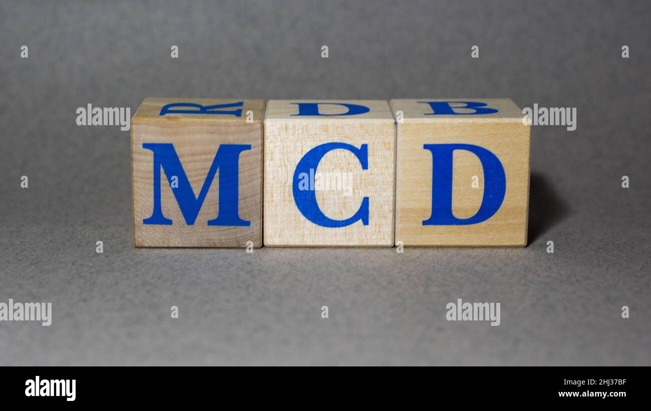 January 19, 2022. New York, USA. Stock Ticker symbol of McDonald's MCD ...