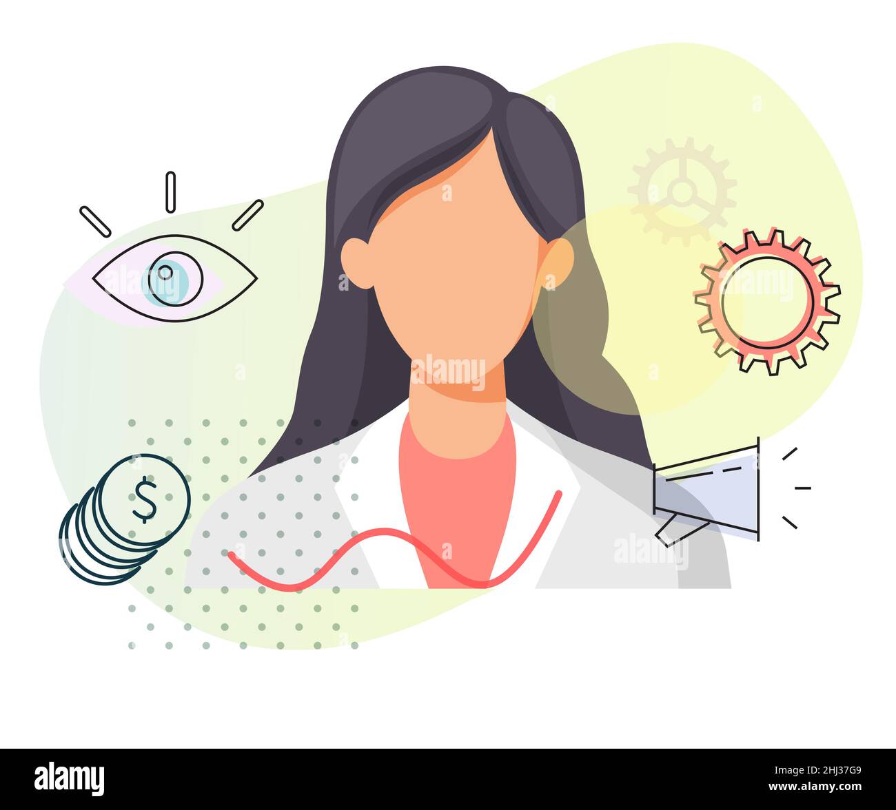 Marketing Communication - Women Employee Contribution - Stock ...