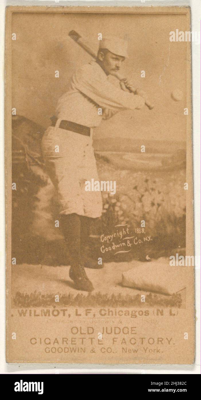 Wilmot, Left Field, Chicago, from the Old Judge series (N172) for Old ...