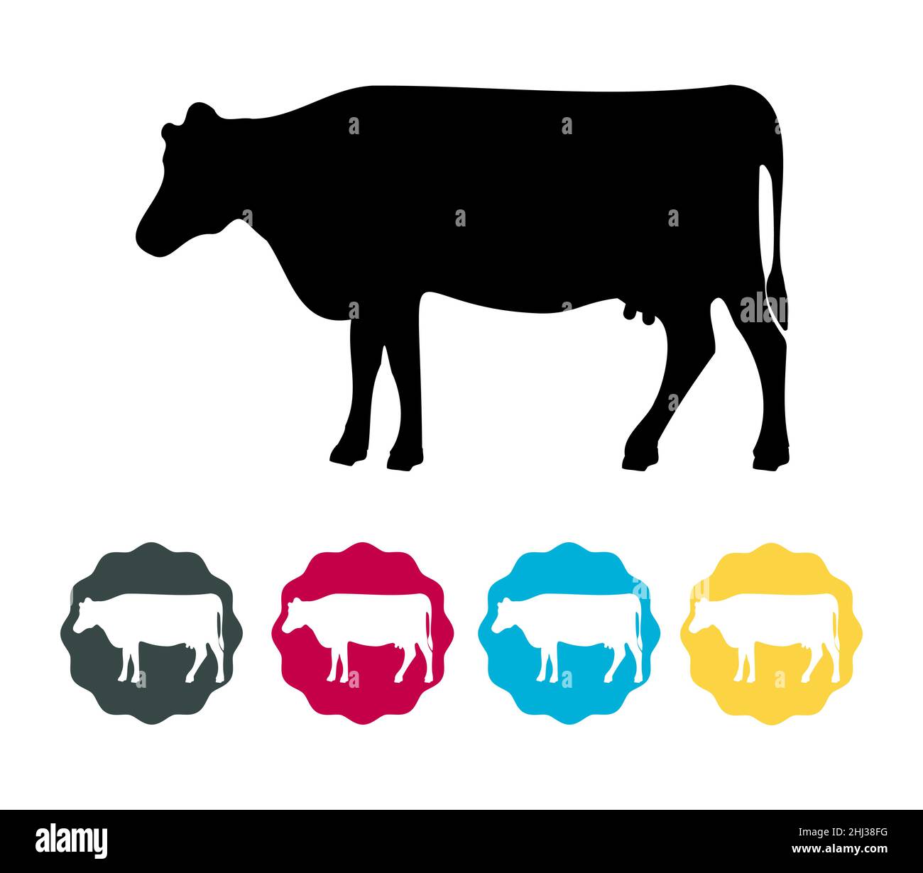 Cow Animal Icon stock illustration as EPS 10 File Stock Vector Image ...