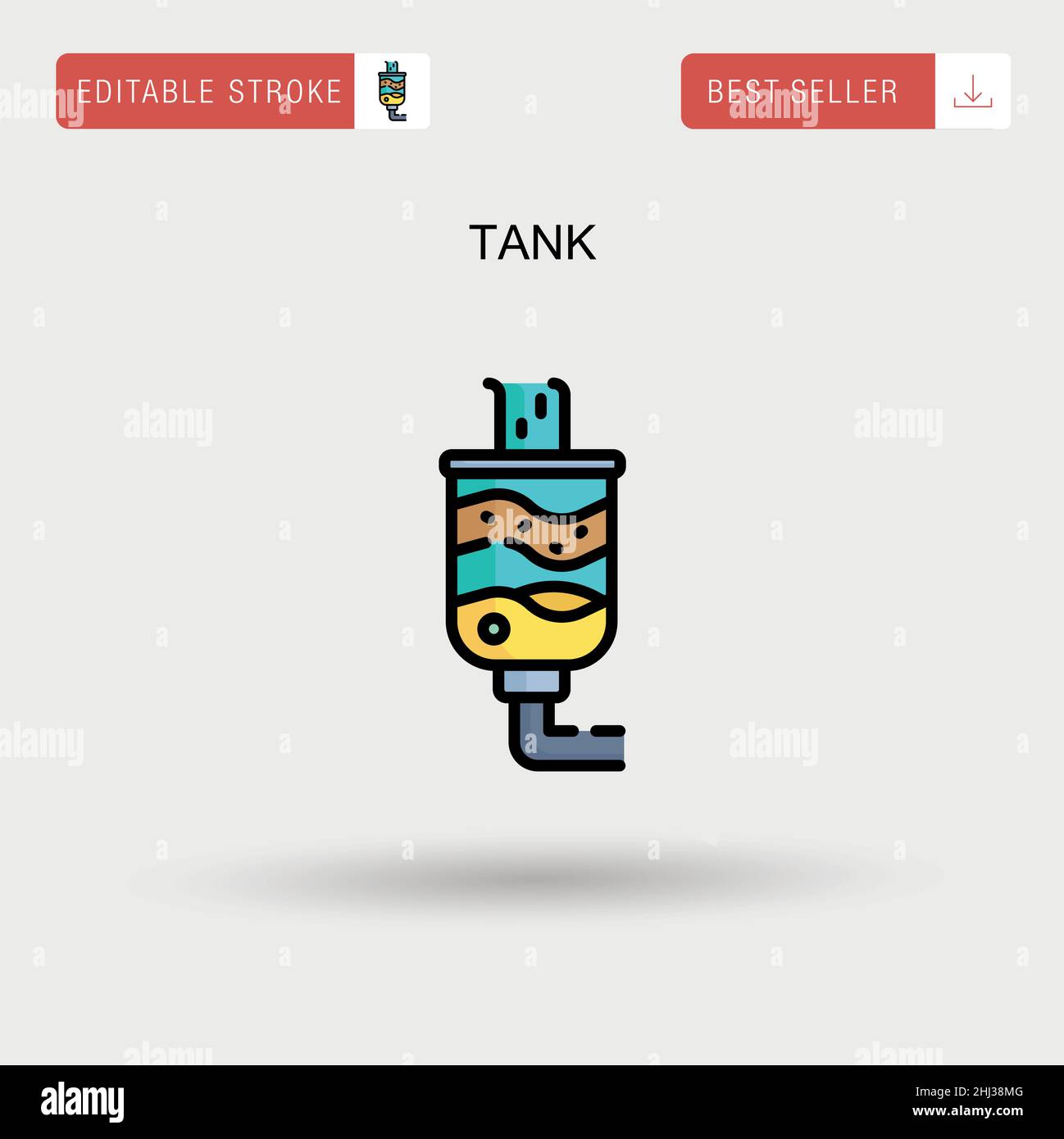 Water storage tank home Stock Vector Images - Alamy