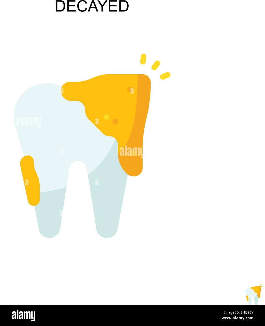 Decayed Simple vector icon. Illustration symbol design template for web ...