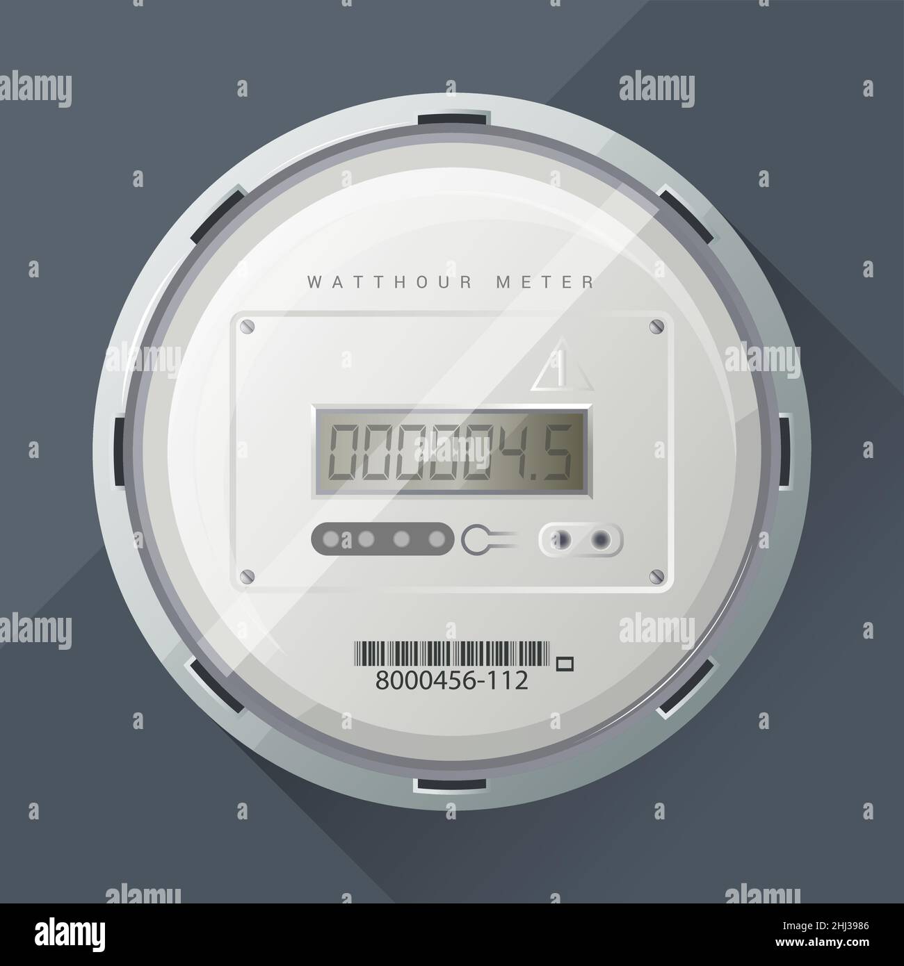 Electrical Power Meter - Stock Illustration as EPS 10 File Stock Vector ...