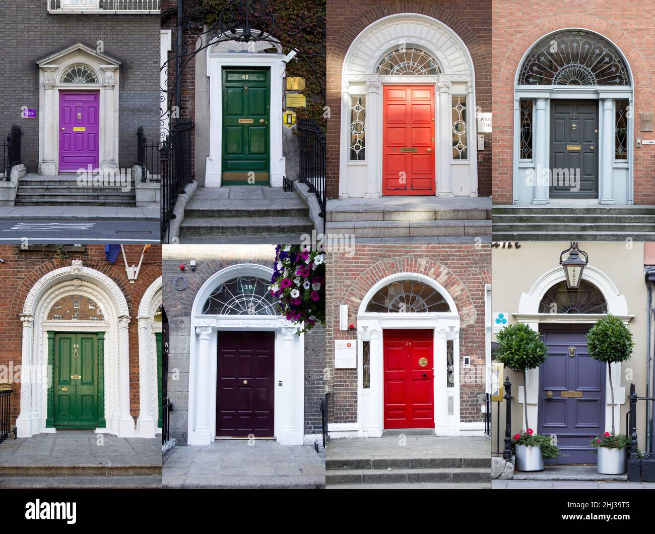 Dublin between the colored doors Stock Photo - Alamy