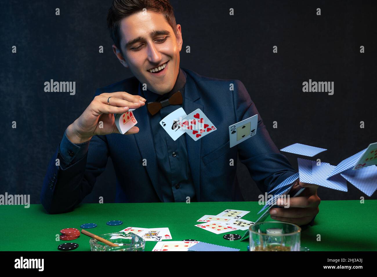 Poker croupier hi-res stock photography and images - Alamy