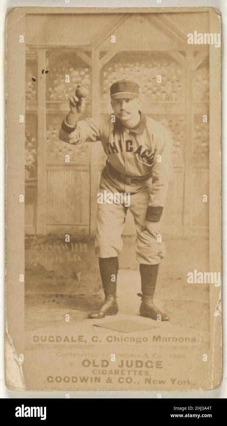 Dan Dugdale, Catcher, Chicago, from the Old Judge series (N172) for Old ...