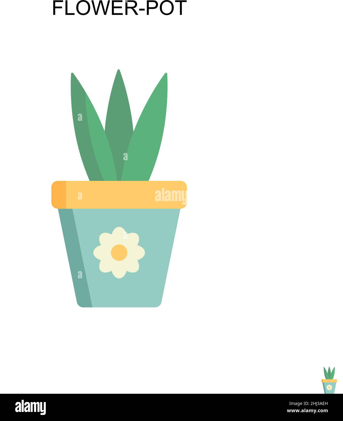 Colorful flower pot natural background Stock Vector Images - Alamy