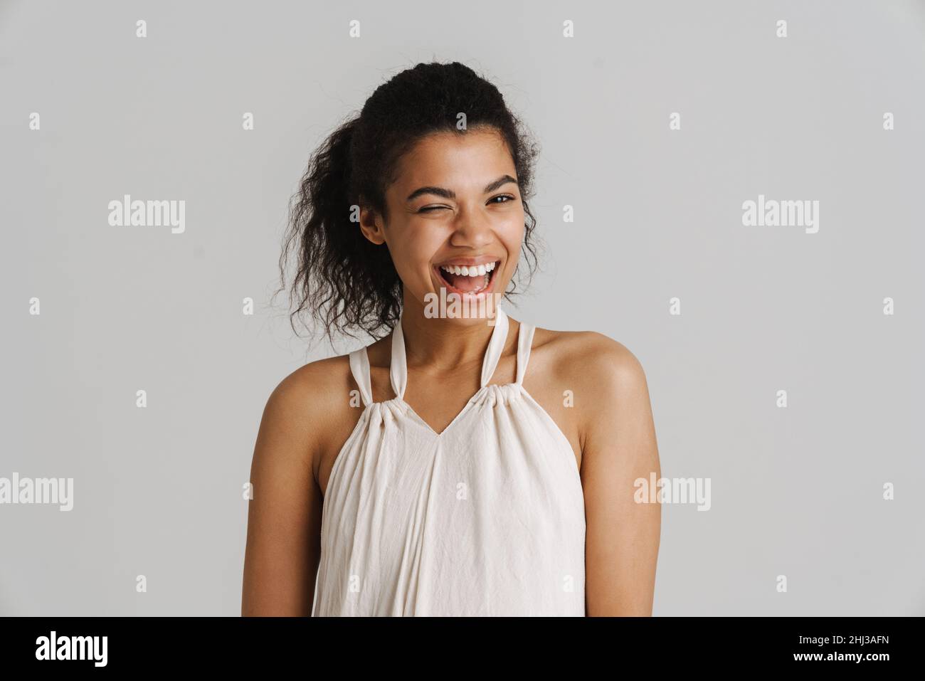 Wink at camera hi-res stock photography and images - Alamy
