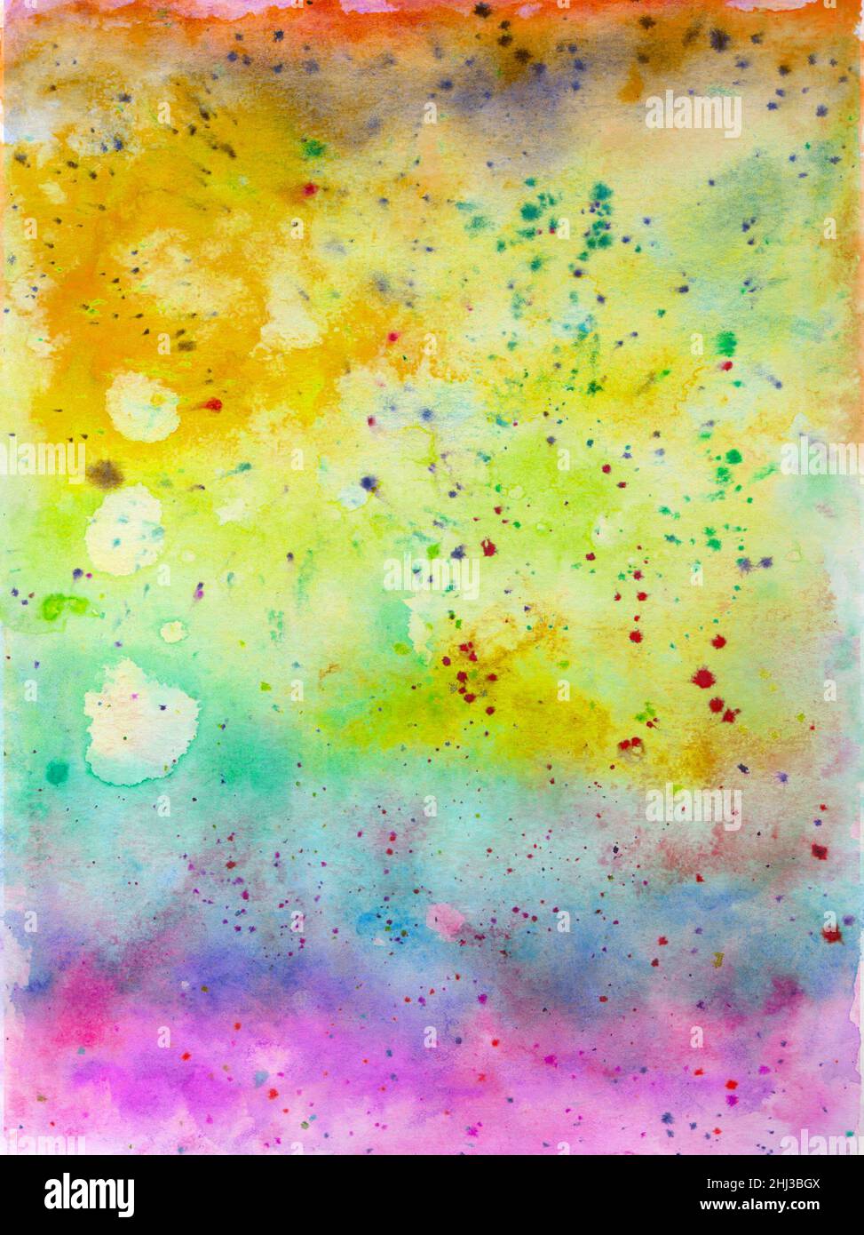 Creative texture for design. Vibrant hand painted watercolor background ...