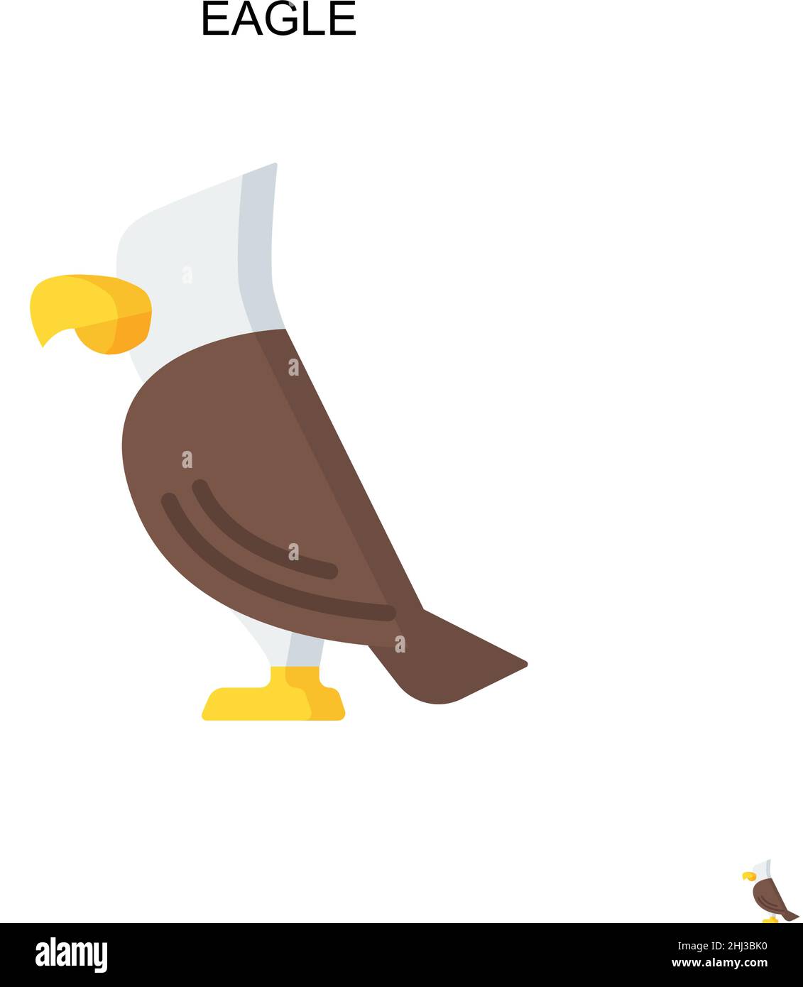 Eagle Simple vector icon. Illustration symbol design template for web ...