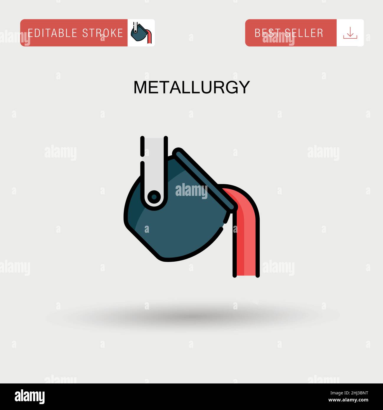 Smelting iron furnace Stock Vector Images - Alamy