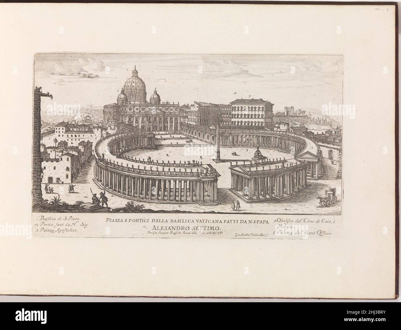Piazza e Portici della Basilica Vaticana from: Il Nuovo Teatro delle ...