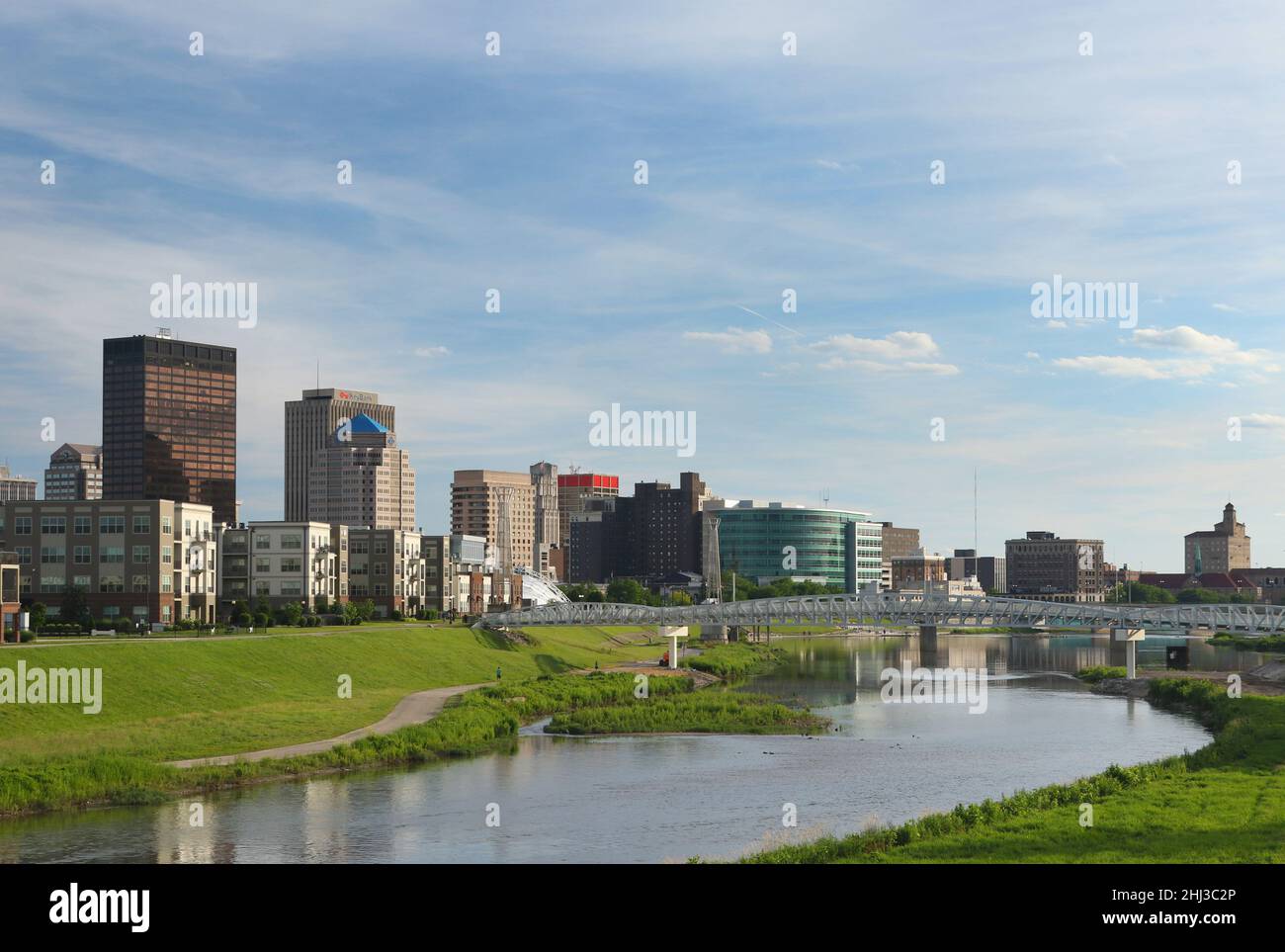 Dayton skyline as seen from Deeds Point Metropark. Recently constructed ...