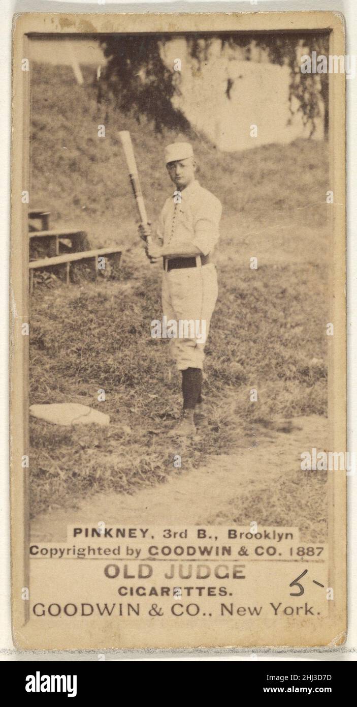 Pinkney, 3rd Base, Brooklyn, from the Old Judge series (N172) for Old ...