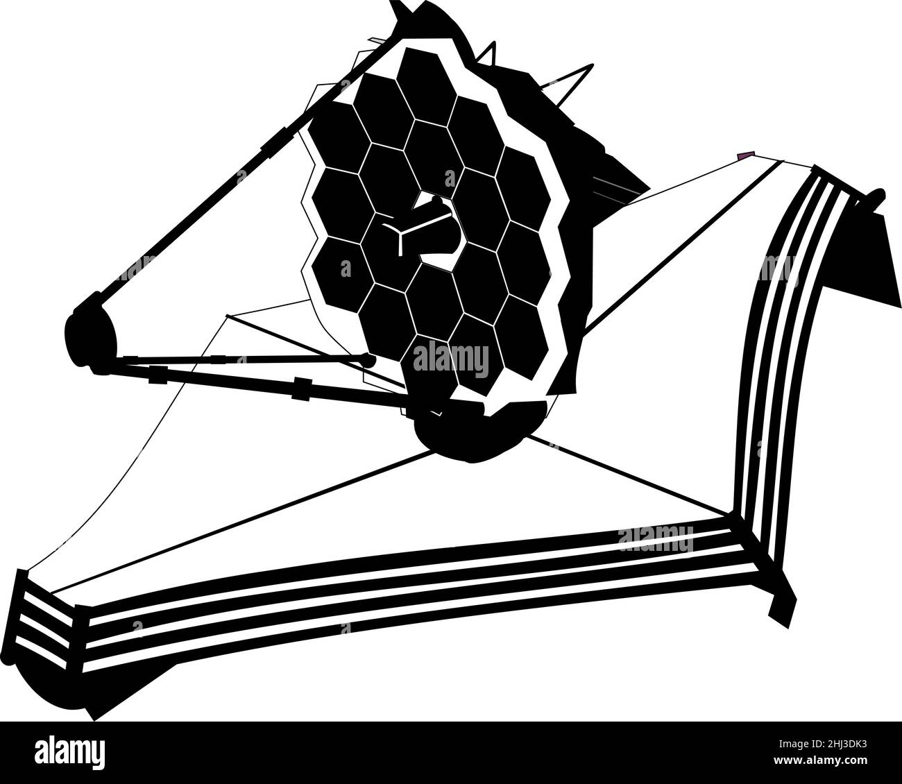 James Webb Telescope Drawing