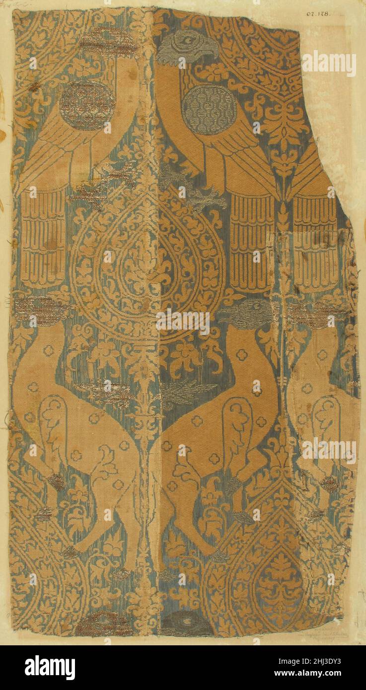 Textile with Animals and Birds ca. 1250–1300 Italian. Textile with ...