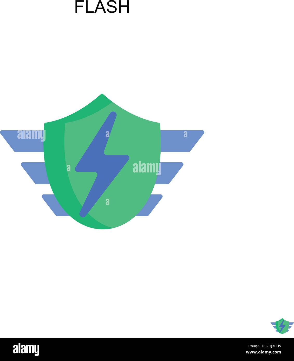 Flash Simple vector icon. Illustration symbol design template for web ...