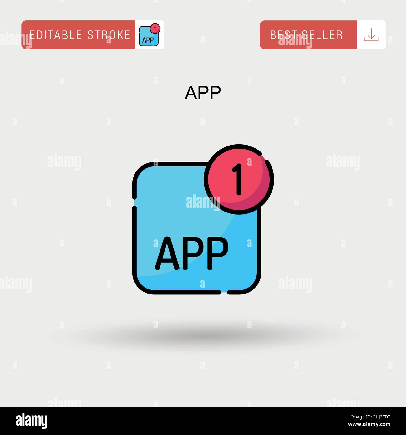 App Simple vector icon Stock Vector Image & Art - Alamy