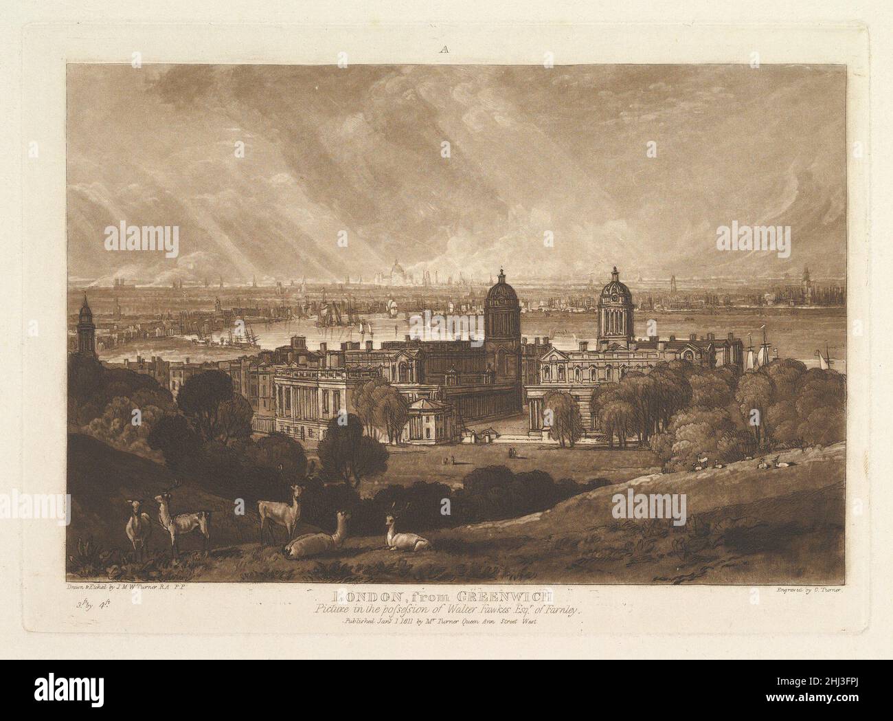 London from greenwich park turner hi-res stock photography and images ...