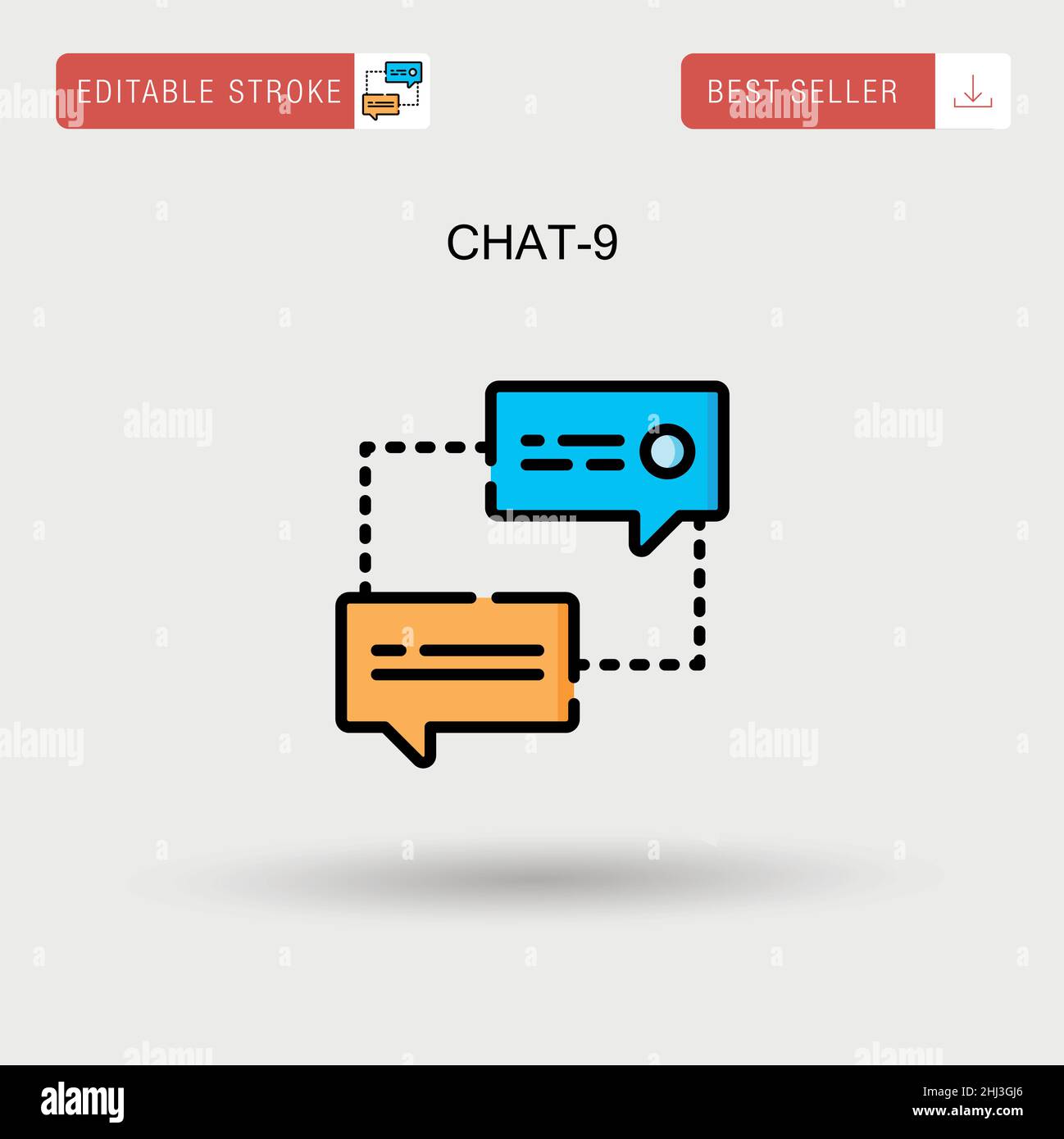 Simple chat symbol icon hi-res stock photography and images - Alamy