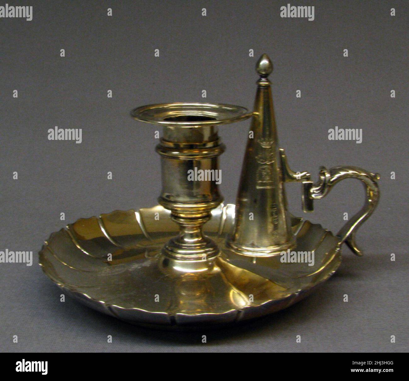 Chamber candlestick (one of a pair) 1836–37 Robert Garrard II Engraved ...