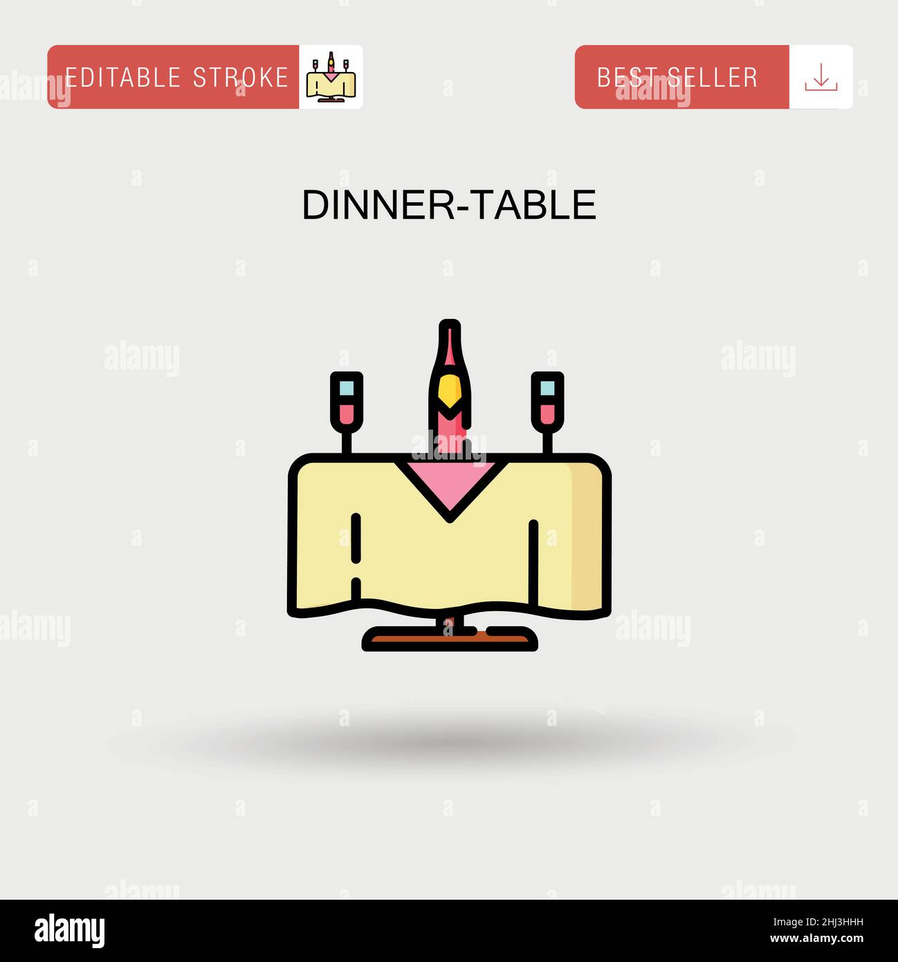Table setting home Stock Vector Images - Alamy