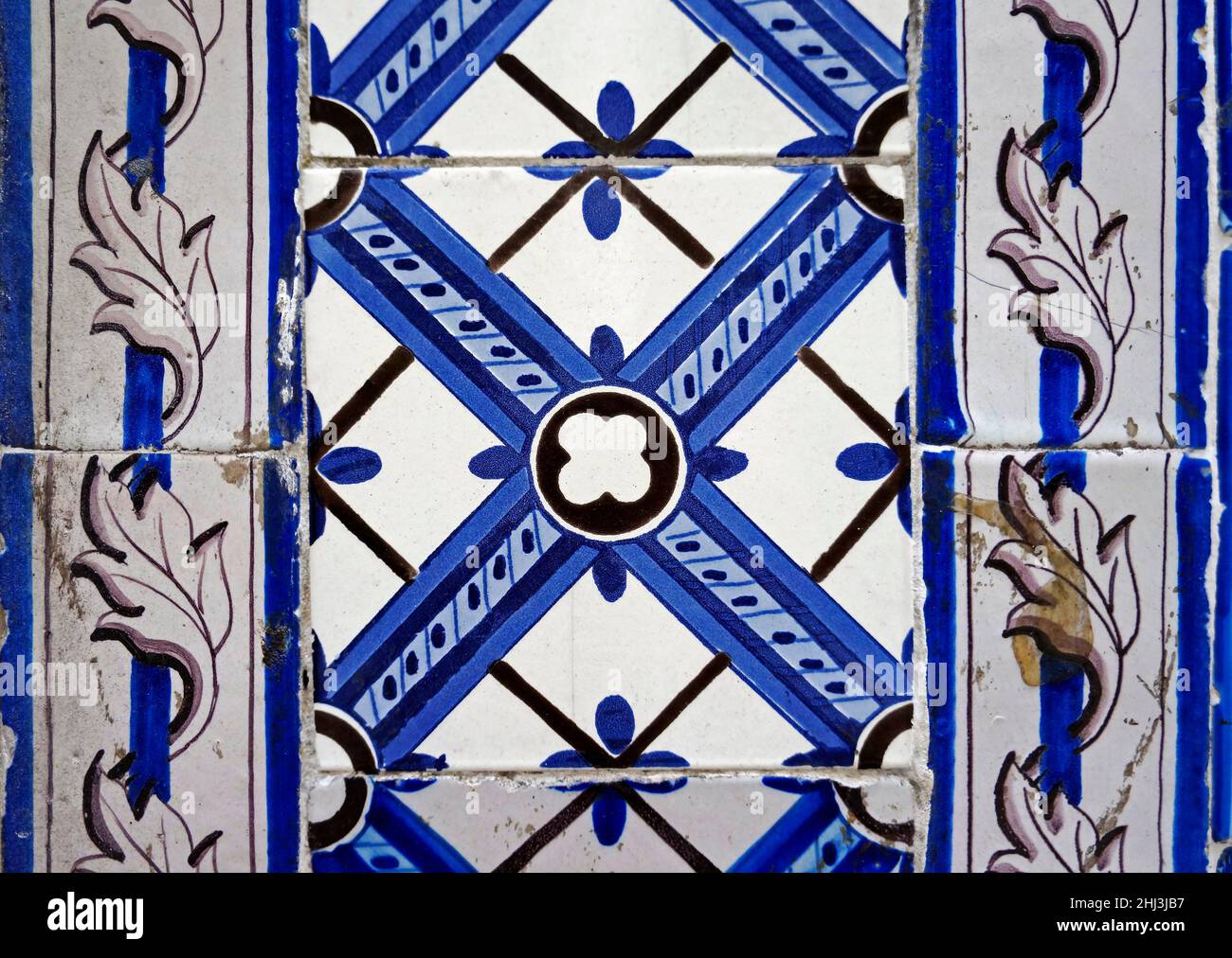 Ancient tiles pattern, Rio de Janeiro, Brazil Stock Photo - Alamy