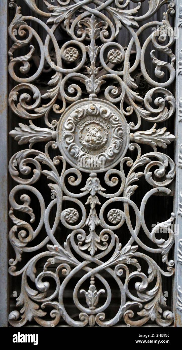 Ancient ornamental grid detail Stock Photo - Alamy