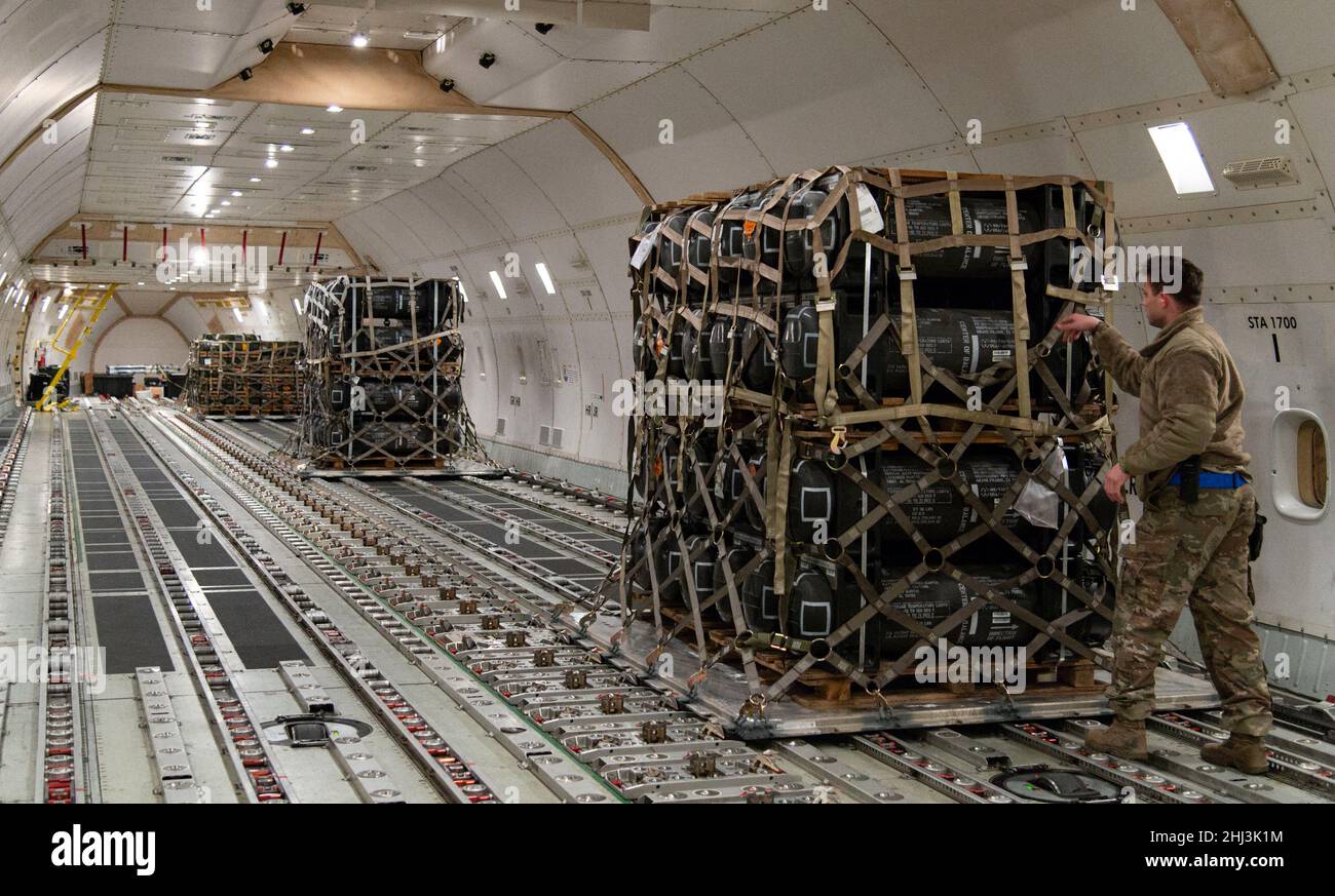 Dover Air Force Base, Delaware, USA. 24th Jan, 2022. Senior Airman ...