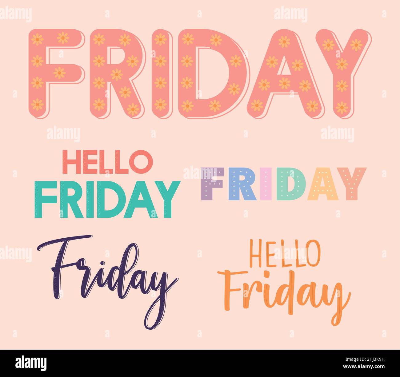 Finally friday Stock Vector Images - Alamy