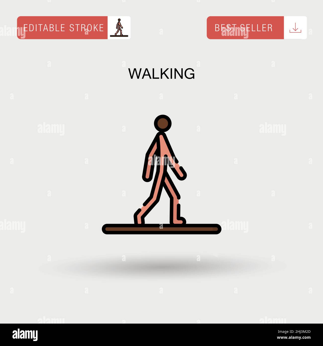 Walking man pictogram hi-res stock photography and images - Alamy