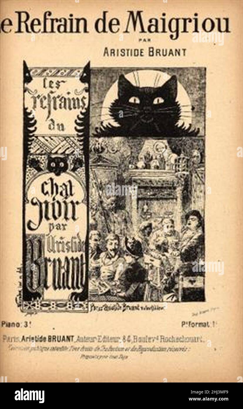 Steinlen - le-refrain-de-maigriou Stock Photo - Alamy