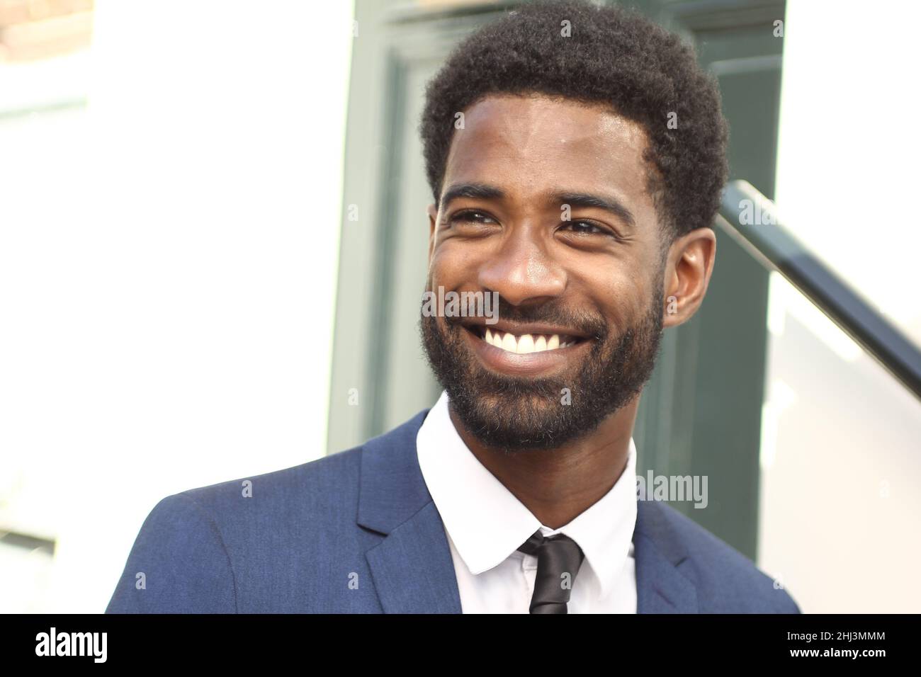 Portrait of a beautiful business man outside Stock Photo - Alamy