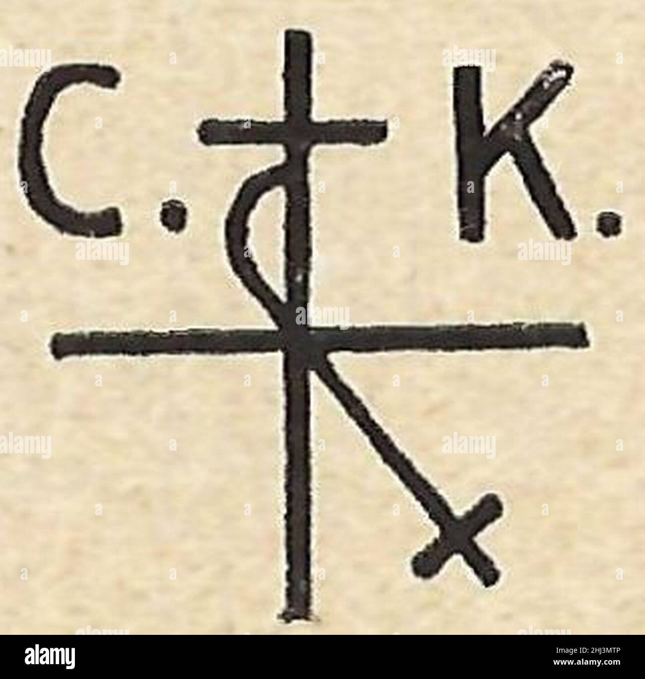 Steinmetzzeichen des Christof Kapup Stock Photo - Alamy