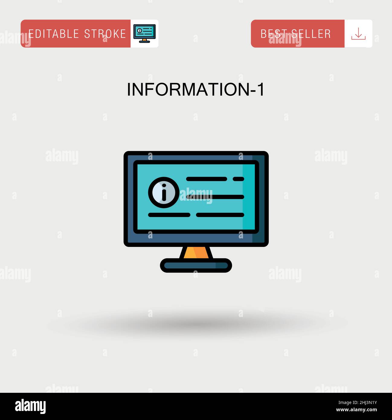 Information-1 Simple vector icon Stock Vector Image & Art - Alamy