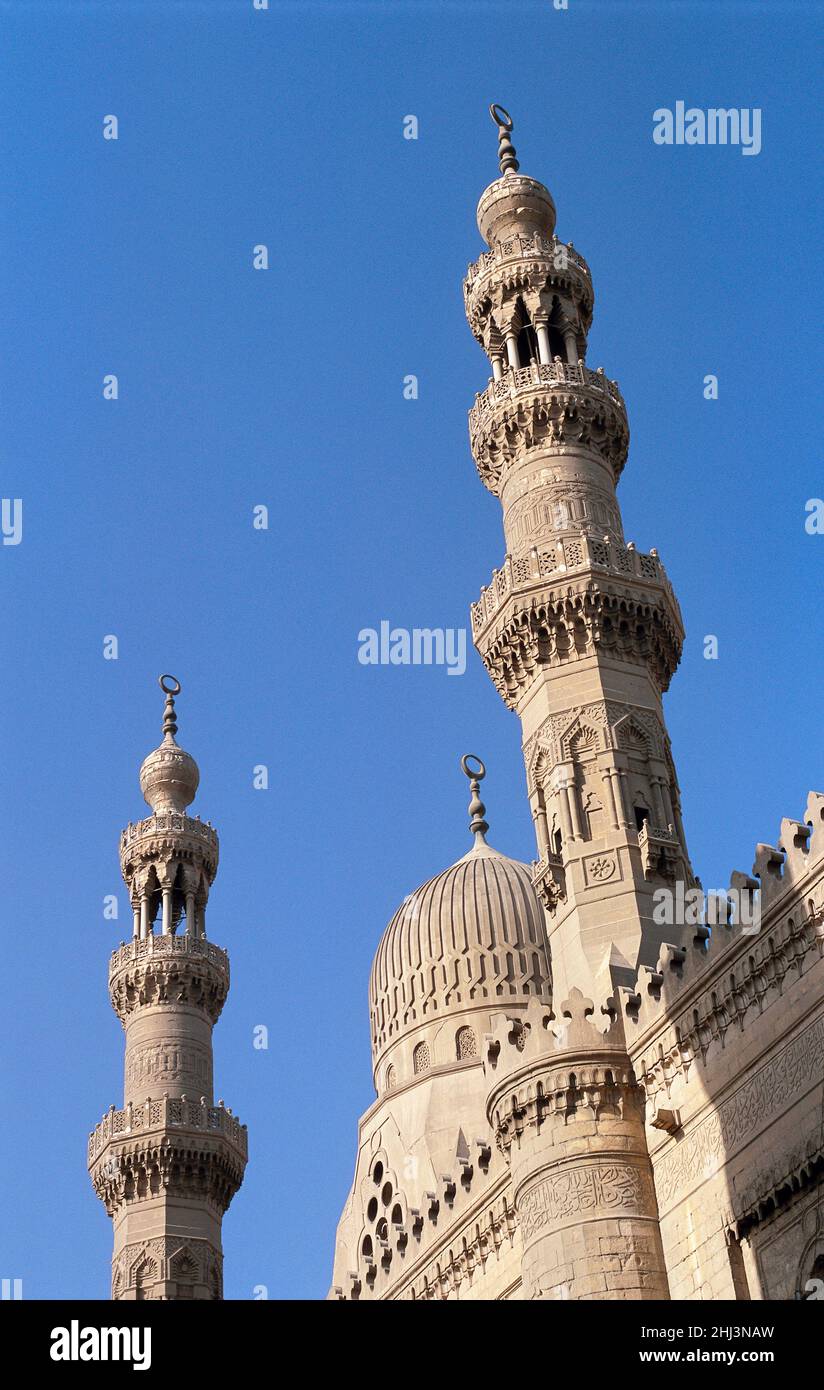 Al azhar mosque minarets hi-res stock photography and images - Alamy