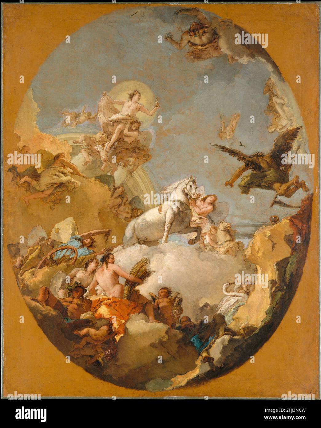 The Chariot of Aurora 1760s Giovanni Battista Tiepolo Italian Aurora ...