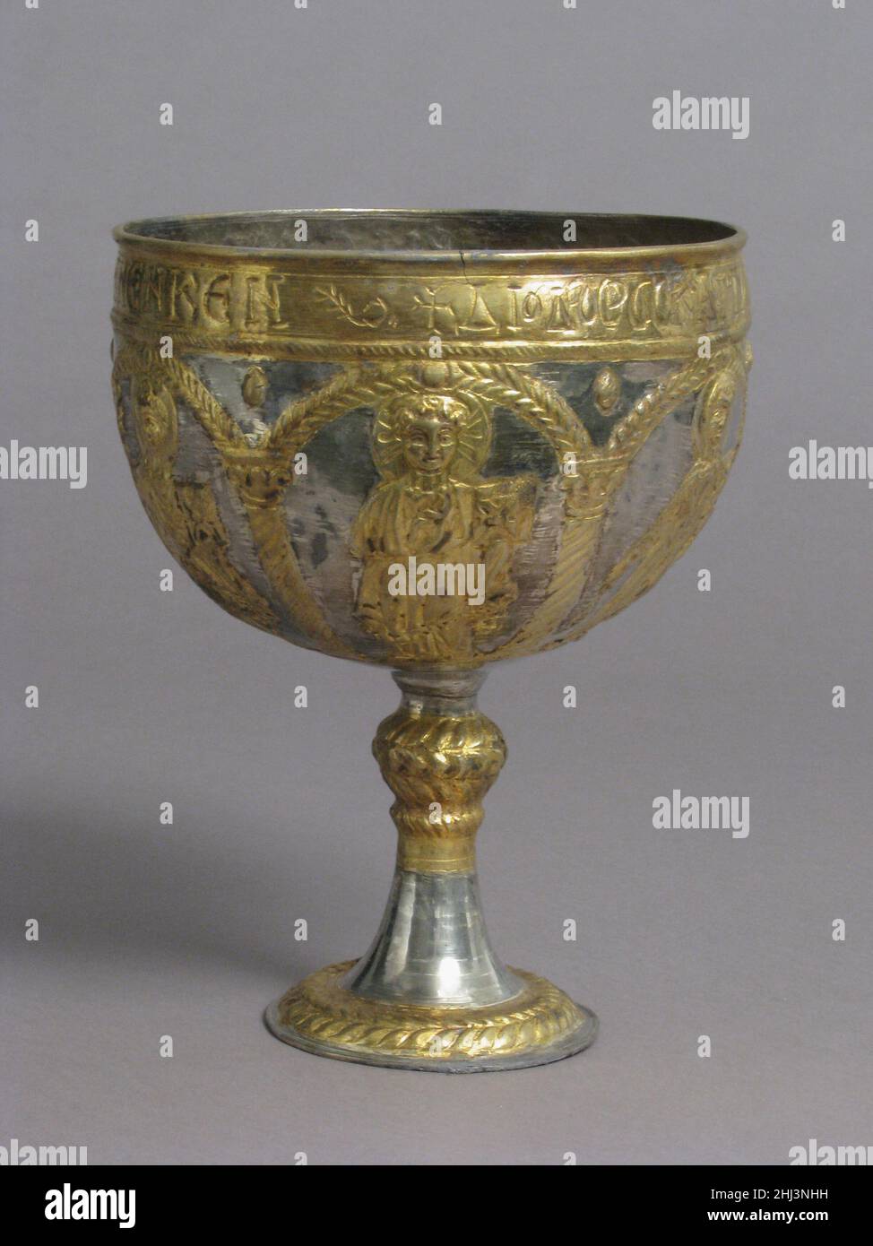 The Attarouthi Treasure - Chalice 500–650 Byzantine With a youthful ...