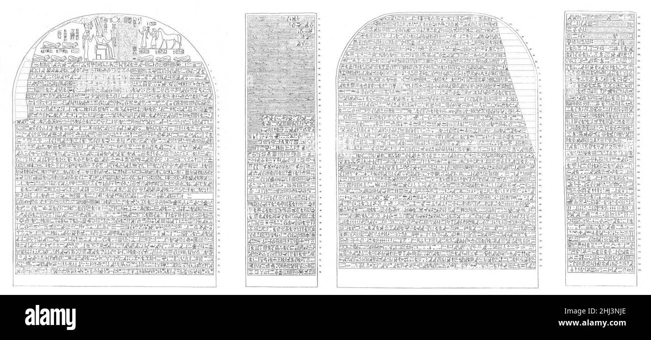 Stele of Piye (complete Stock Photo - Alamy