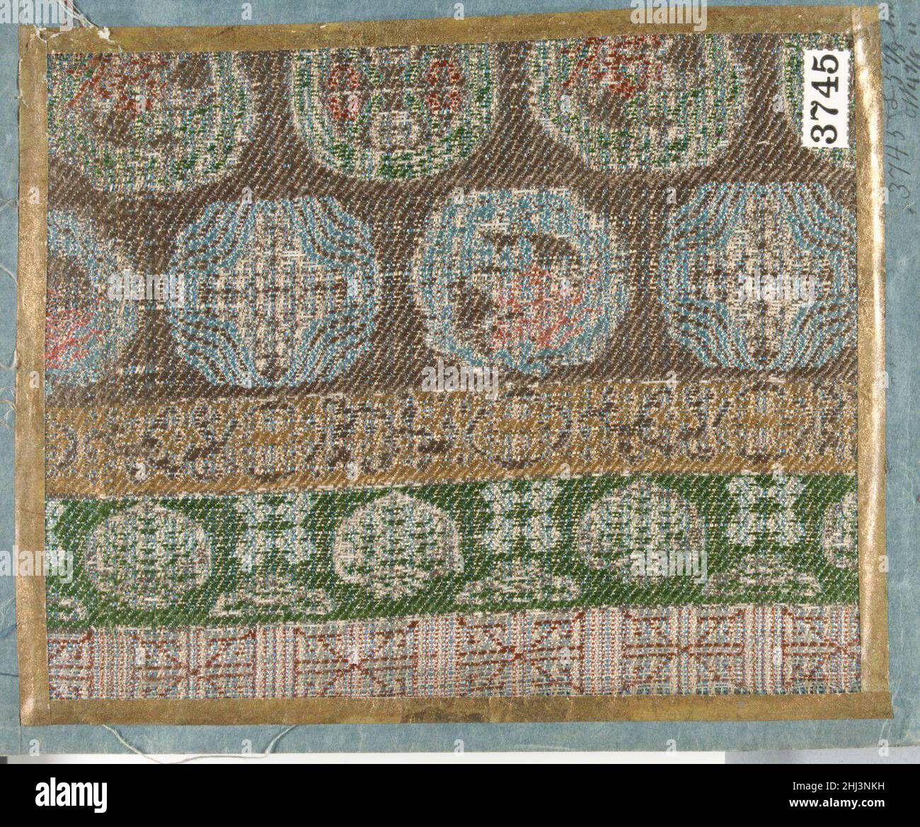 Textile Sample from Sample Book 19th century Japan. Textile Sample from ...