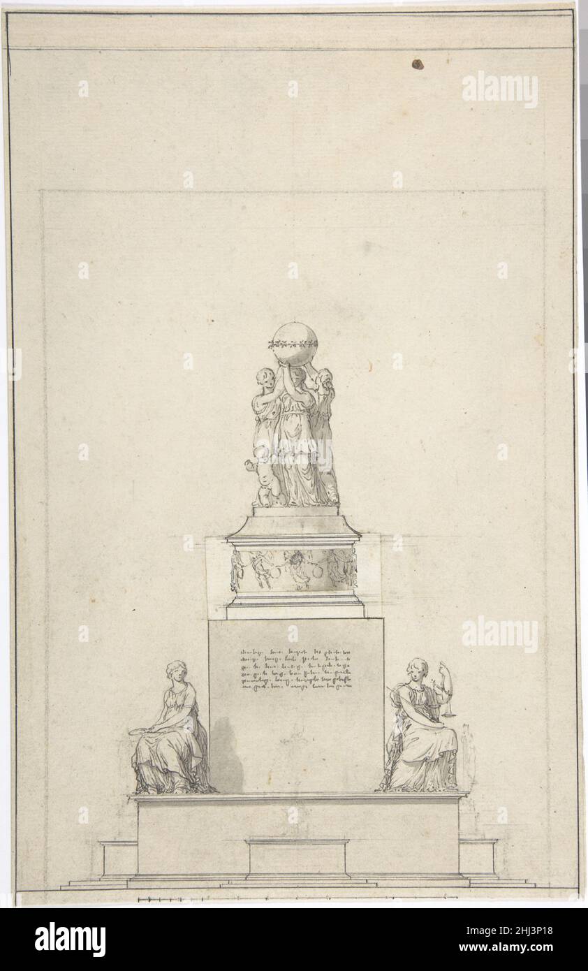 Design for Monument 18th century Anonymous, French, 18th century French ...