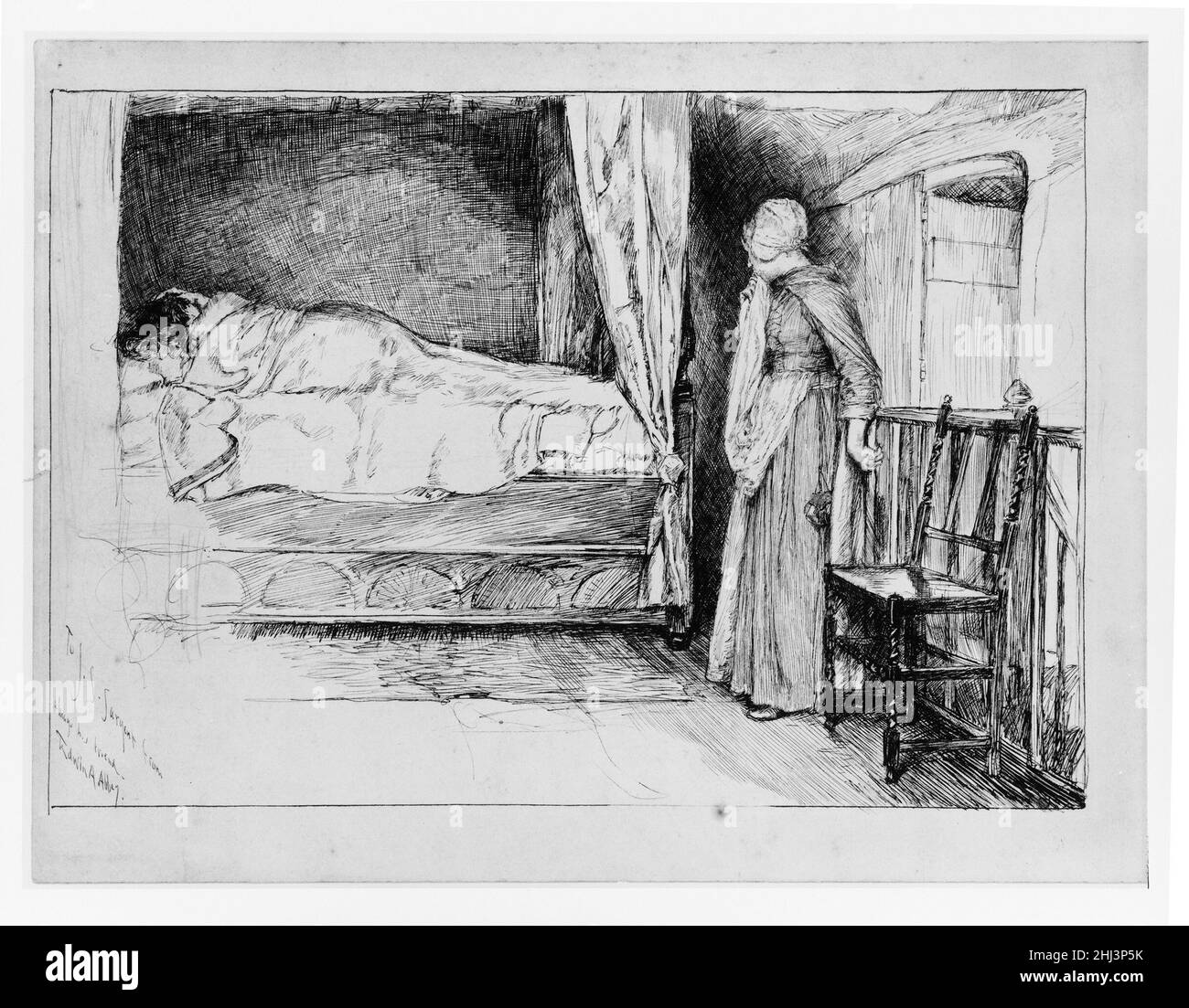 Entrance of the Serving Maid Edwin Austin Abbey American. Entrance of ...