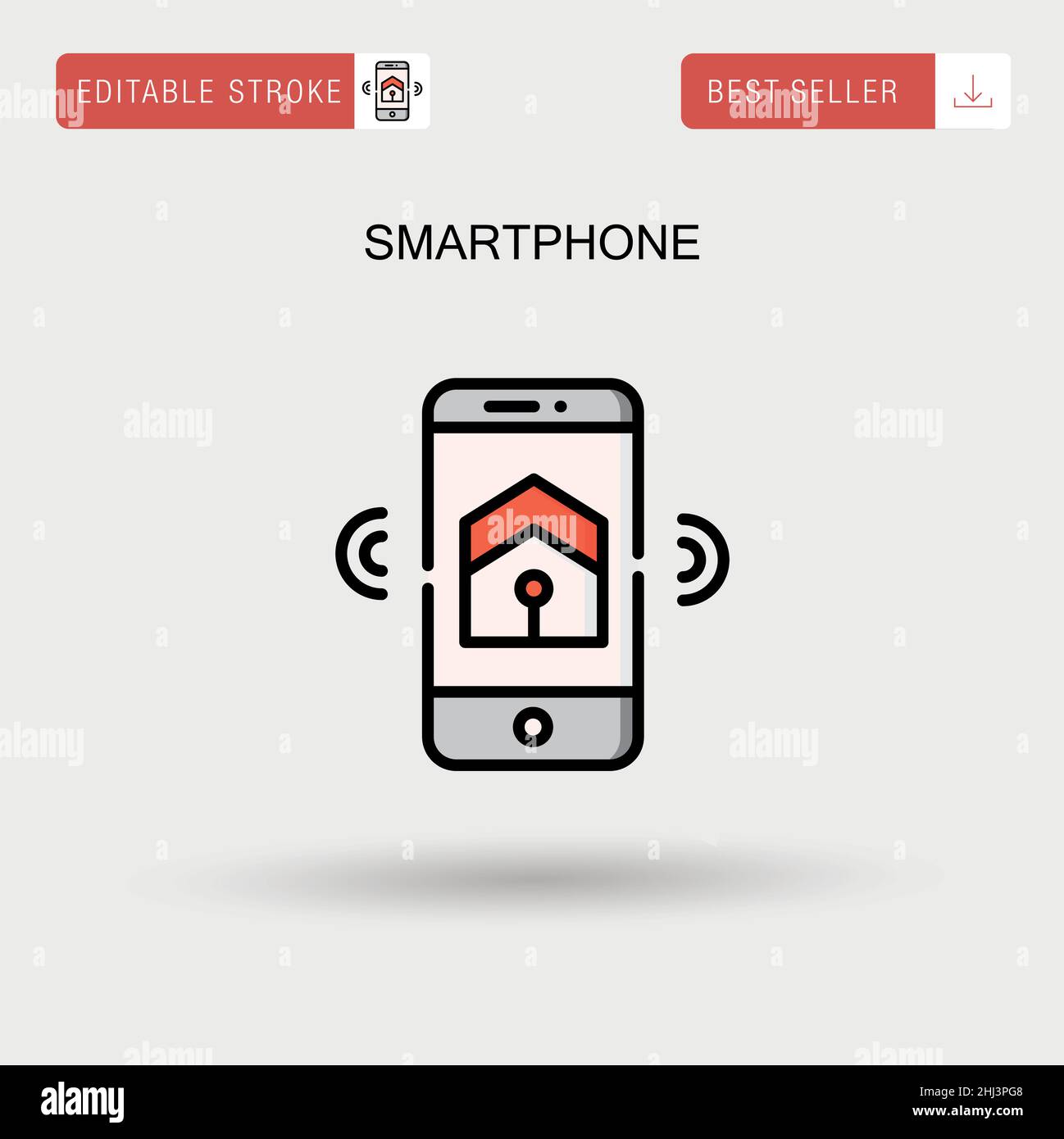 Smartphone Simple vector icon Stock Vector Image & Art - Alamy