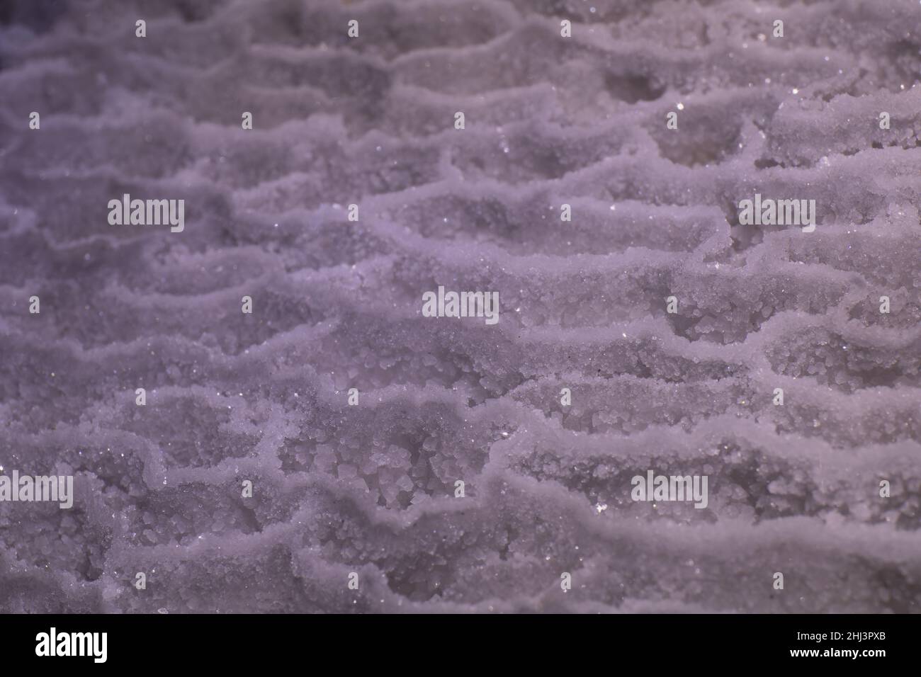 Frozen water and snow on a wall of the cave - texture, background Stock ...