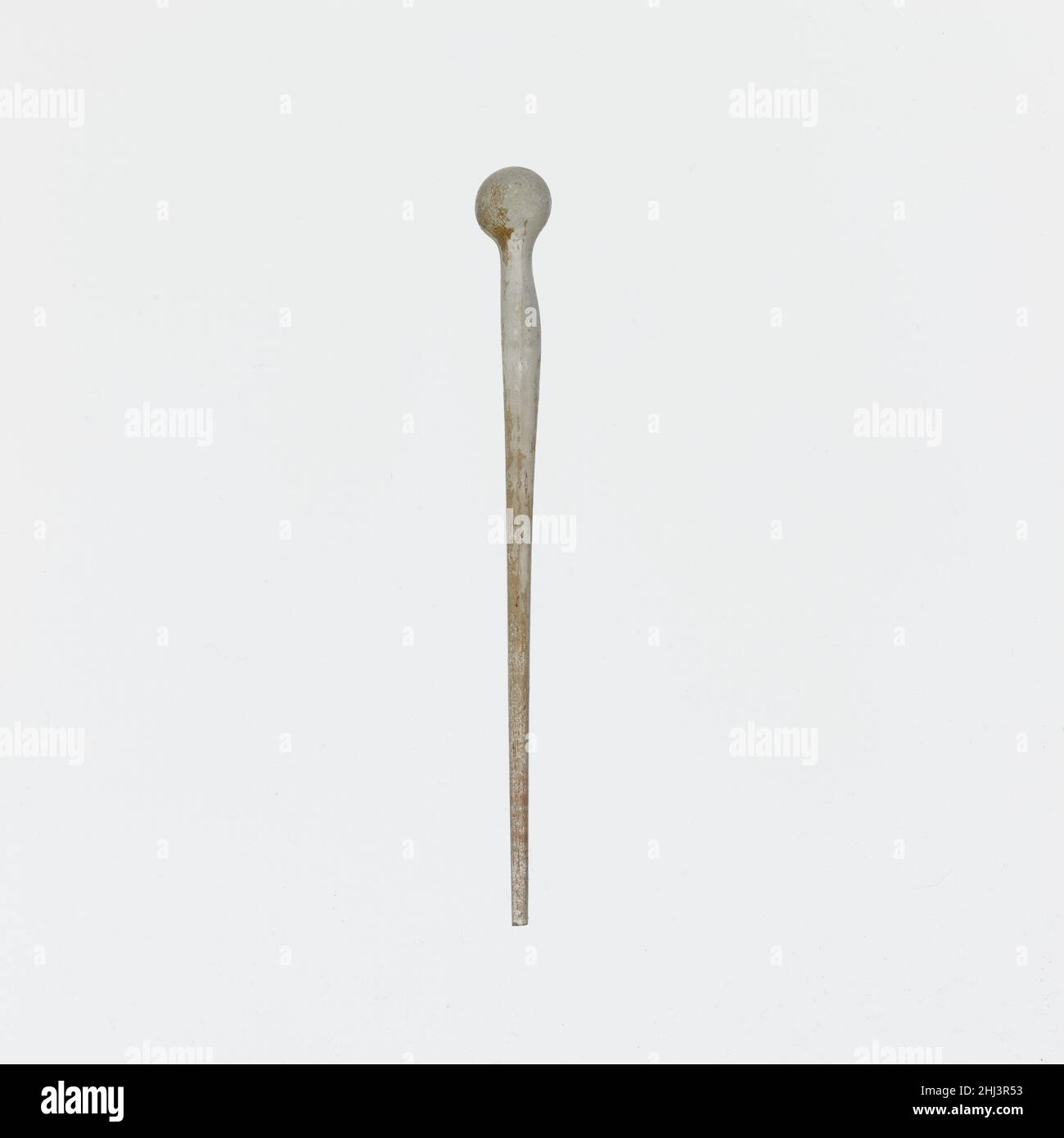 Glass pin 1st–4th century A.D. Roman Colorless with slight greenish ...