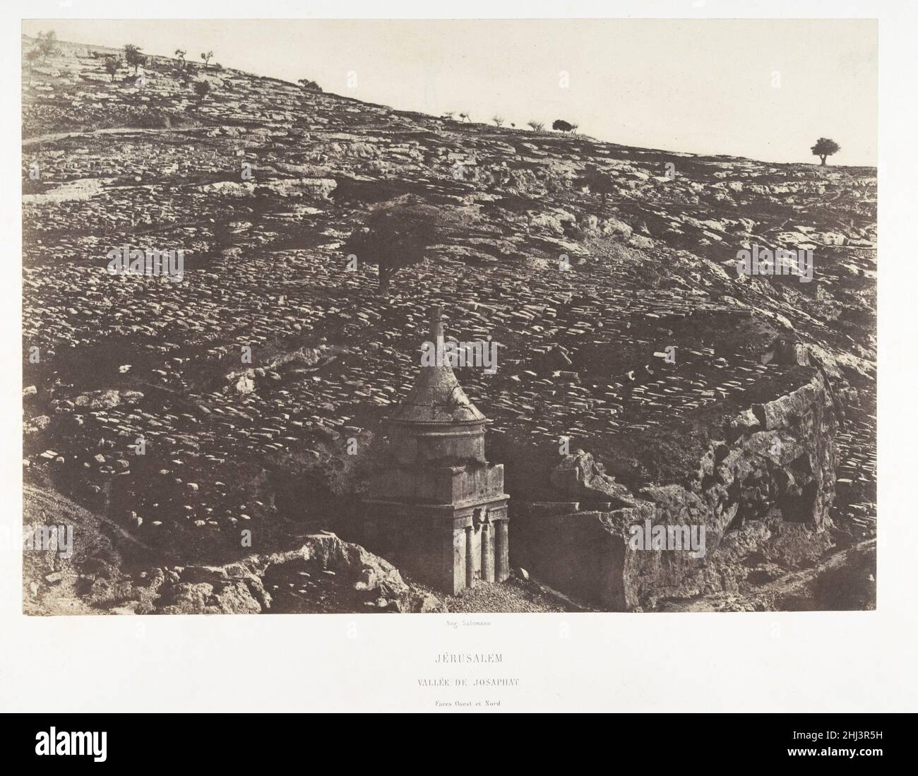 Jérusalem, Vallée de Josaphat, Faces Ouest et Nord, 1 1854 Auguste ...