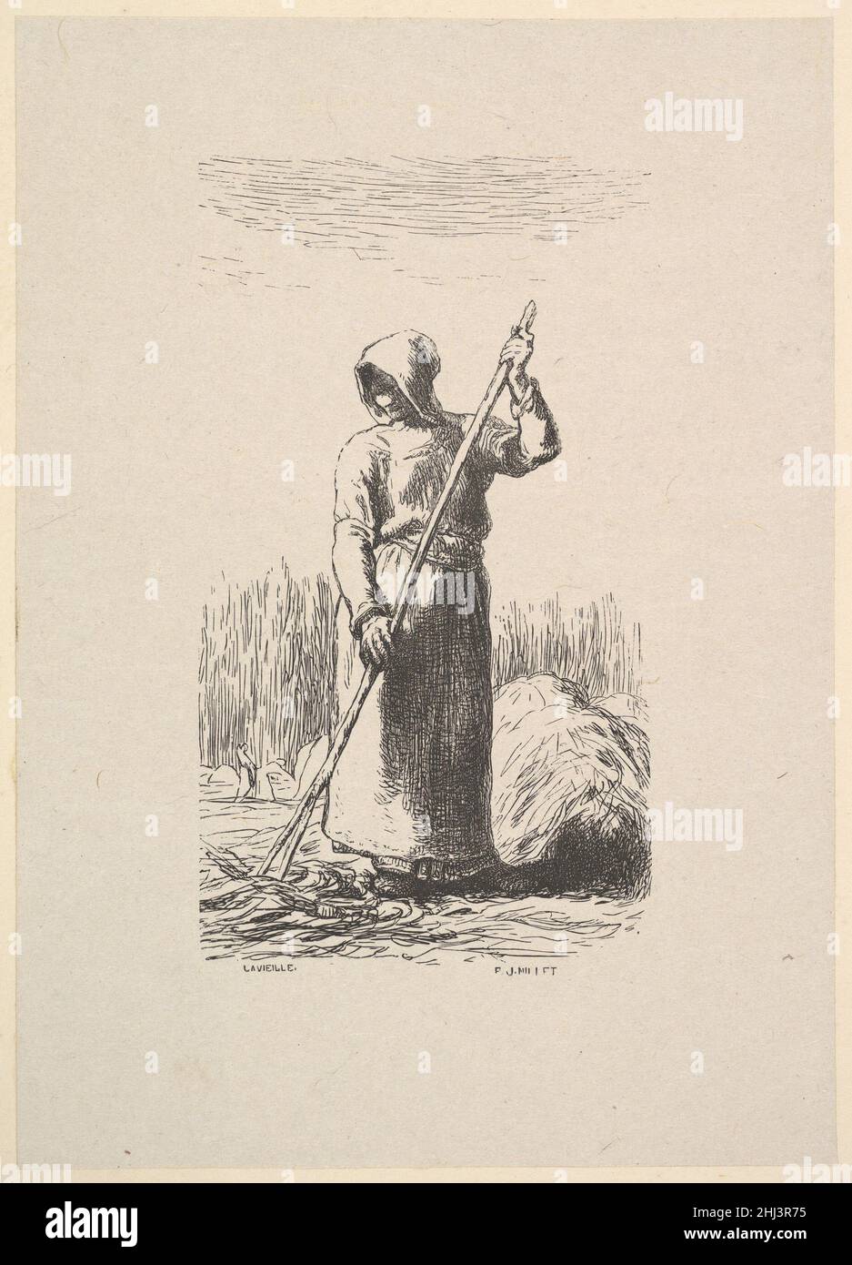 The Raker 1853 Designed by Jean-François Millet French. The Raker ...