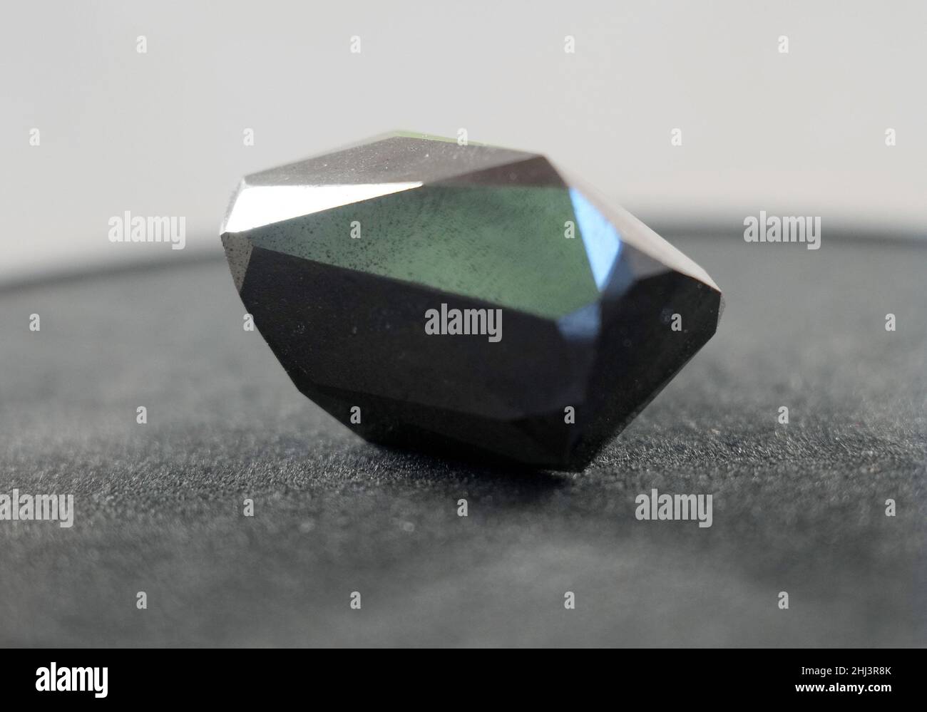 The Enigma Black Diamond, at 555.55 carats that is believed to have ...