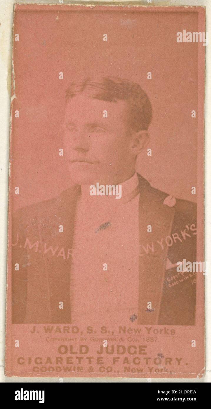 John Montgomery Ward, Captain and Shortstop, New York, from the Old ...