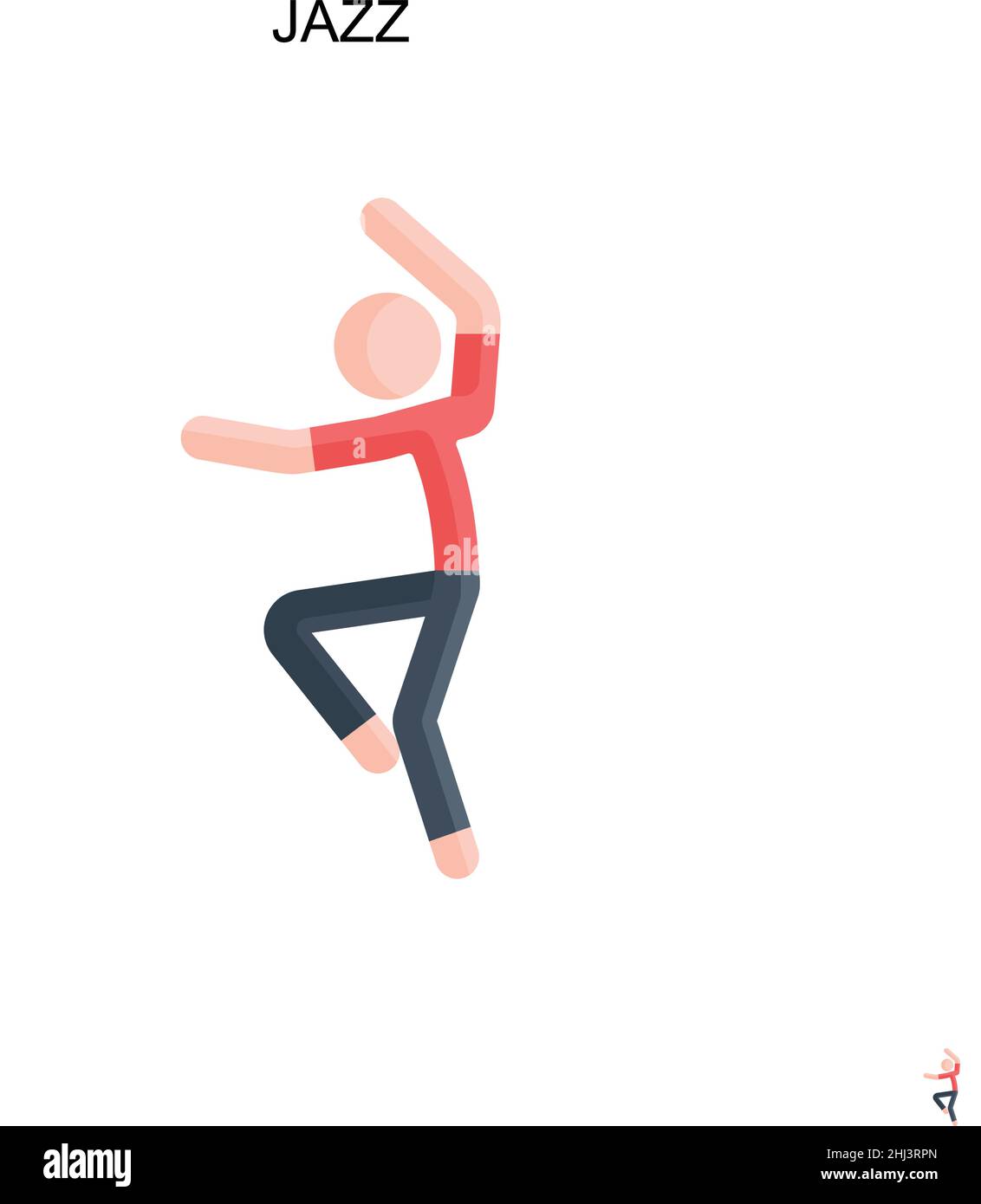 Jazz Simple vector icon. Illustration symbol design template for web ...